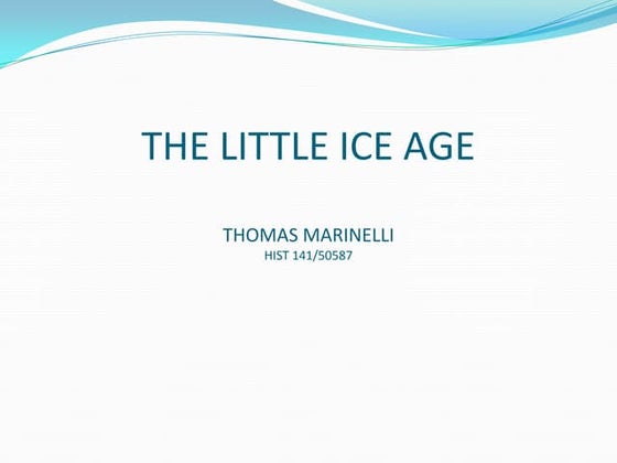 Little ice age | PPTX | Geology | Science