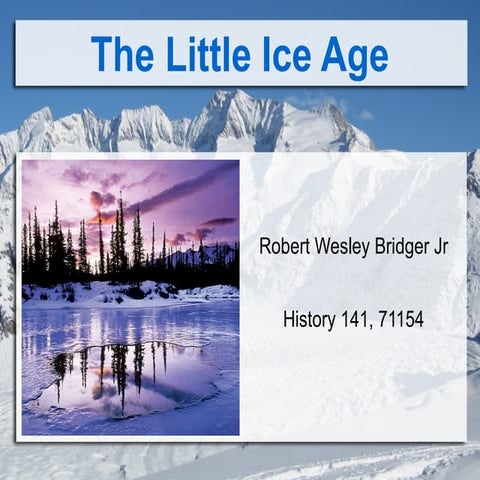 The Little Ice Age | PPT