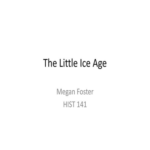 The little ice age | PPT