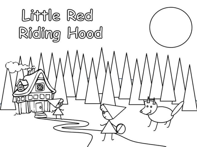 Coloring Pages Little Red Riding Hood