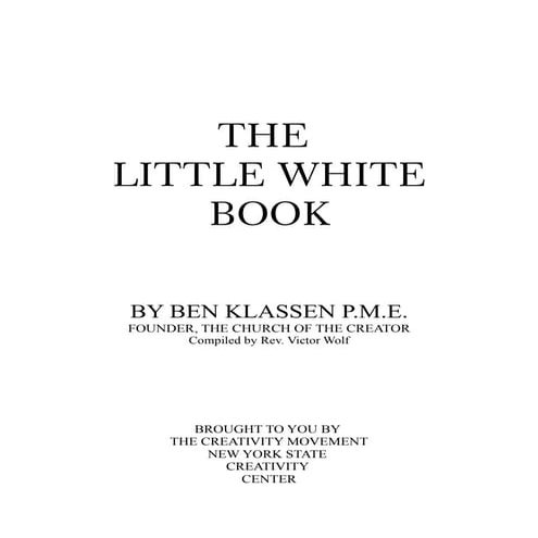 The little white book | PDF