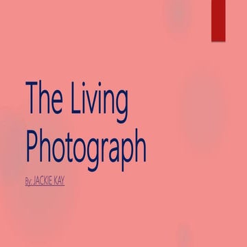 The living photograph | PDF