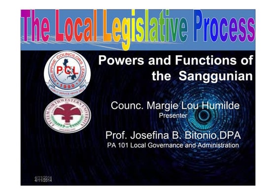 Local Legislative Process | PPT