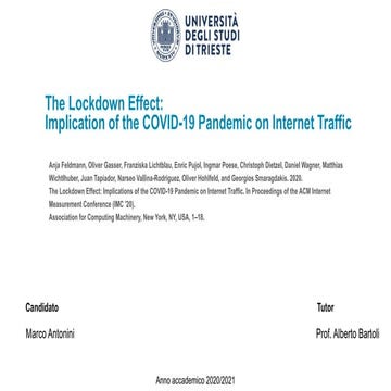 Presentazione Extended Summary of The Lockdown Effect: Implication of ...