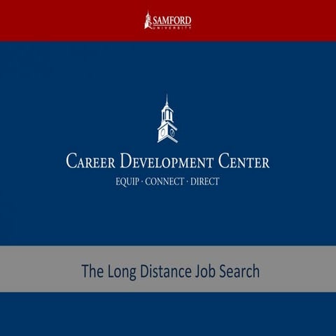 The Long Distance Job Search