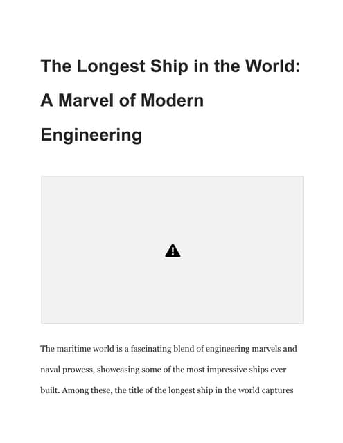 Ship classification and types | PPT