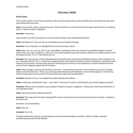The Loop Script | DOCX