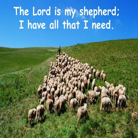 The lord is my shepherd part 4 | PPSX