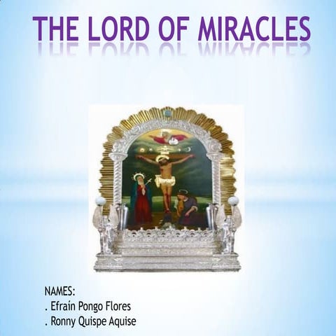 The lord of miracles | PPT