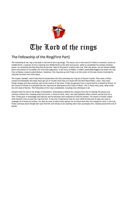 The lord of the rings | PPTX