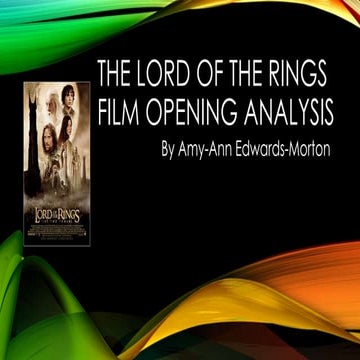 AS Media Film Opening Analysis Of Lord Of The Rings | PPTX | Fantasy ...