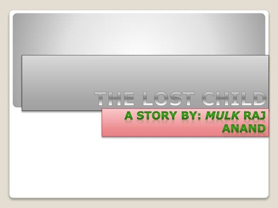 THE LOST CHILD | PPSX | Bereavement | Family and Relationships