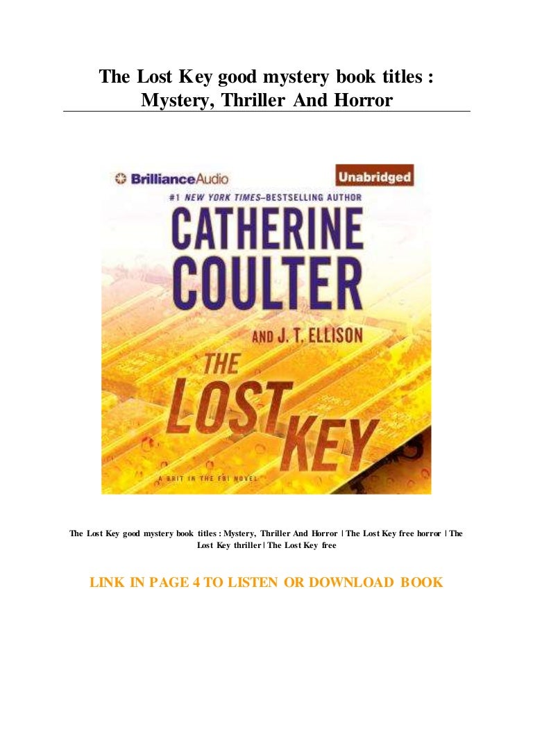 The Lost Key Good Mystery Book Titles Mystery Thriller And Horror the-lost-key-good-mystery-book-titles-mystery-thriller-and-horror