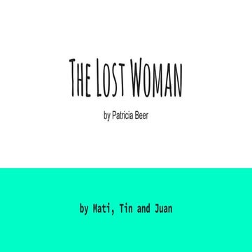 The lost woman | PDF