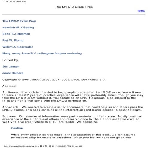 The lpic 2 exam prep | PDF | Education