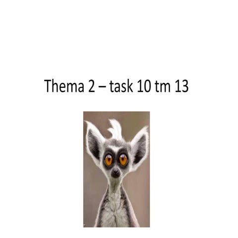 Thema 2 – task 10 tm 13 | PPT