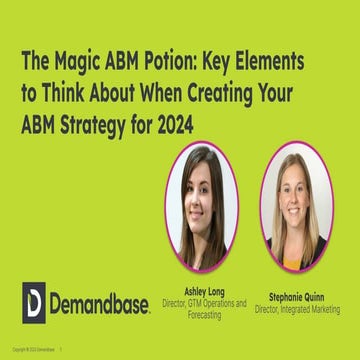 The Magic ABM Potion: Key Elements to Think About When Creating Your ...