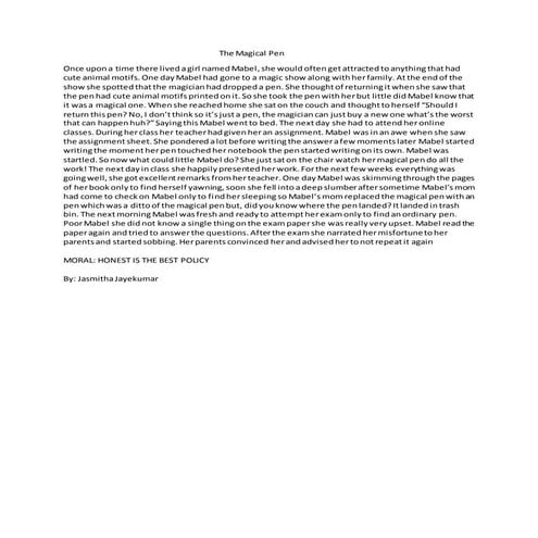 The magical pen | PDF