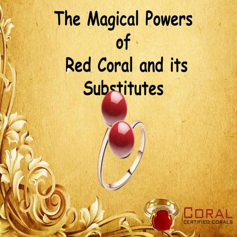 Jyotish Benefits of Red Coral Gemstone | PPTX