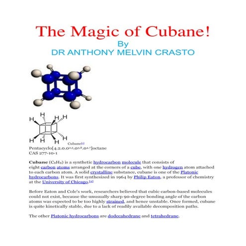 The magic of cubane | PDF