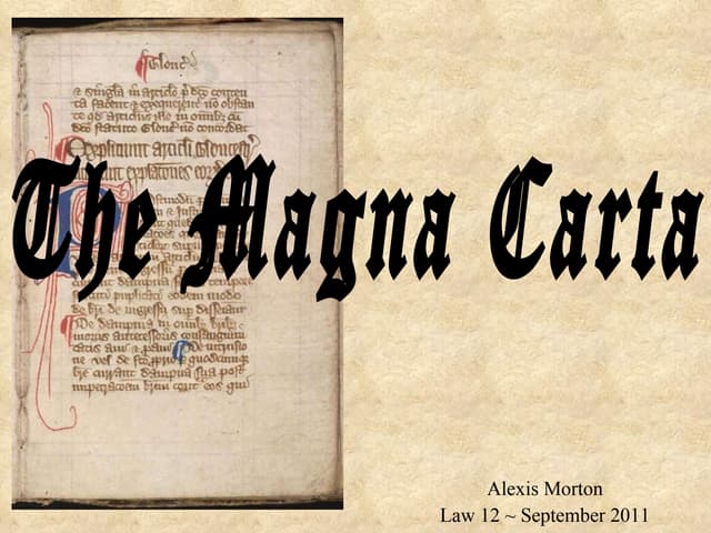 Magna carta ppt | PPTX