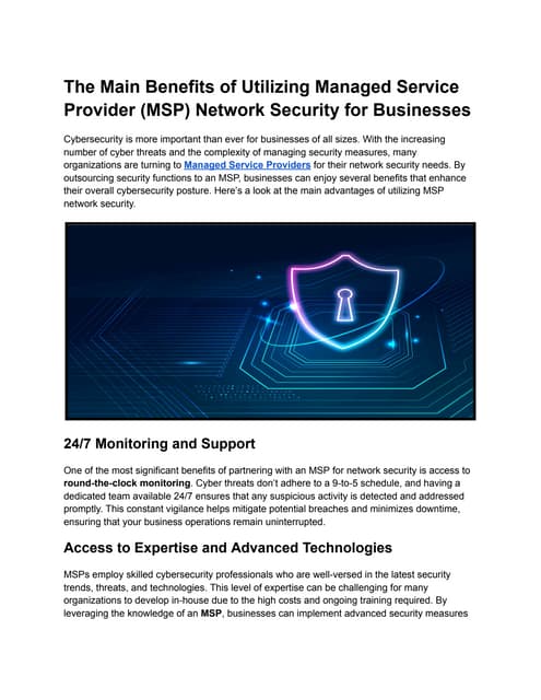 Enhance Your Business with Managed IT Services | PDF