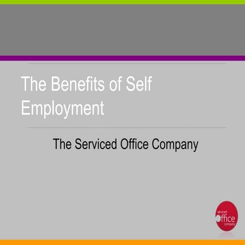 The main benefits of self-employment | PPT
