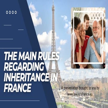 The Main Rules Regarding Inheritance in France | PDF