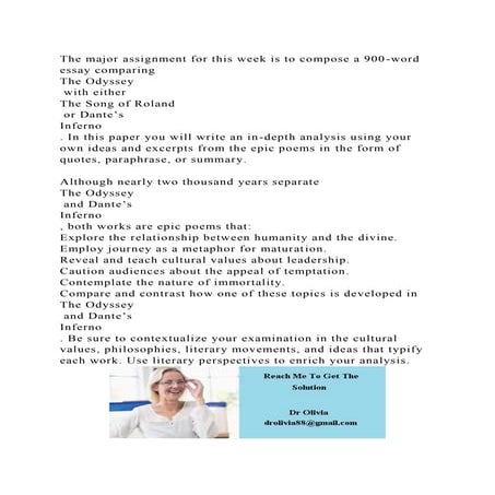 The major assignment for this week is to compose a 900-word essay co.docx