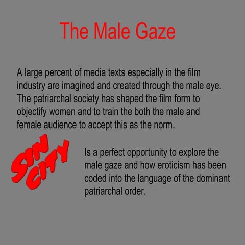 The Male Gaze example