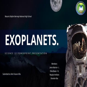 Discoveries about the Exoplanets and it's purposes | PPTX