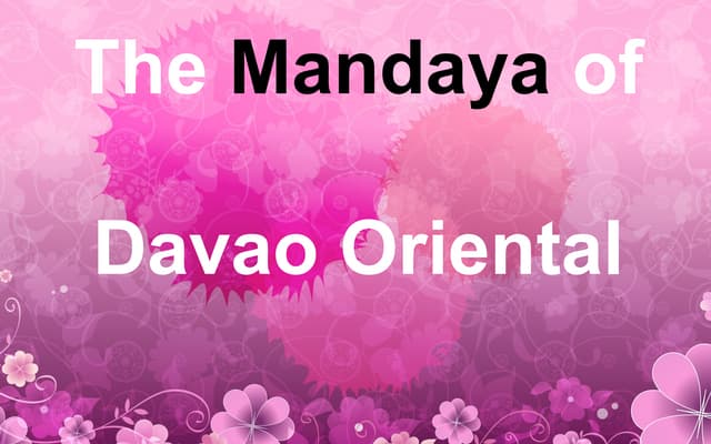 English- Mandaya (Manay) Expressions | PDF