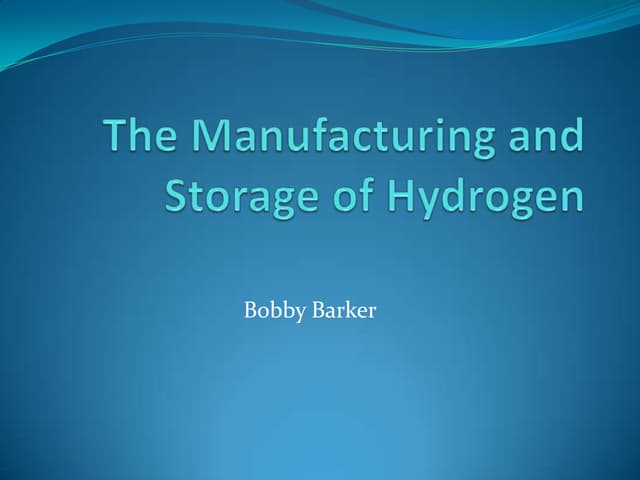 Presentation (Hydrogen) | PPT