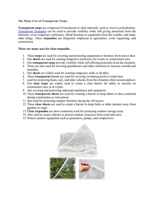 Know the Difference Between Rain Umbrella & Sun Umbrella | PDF