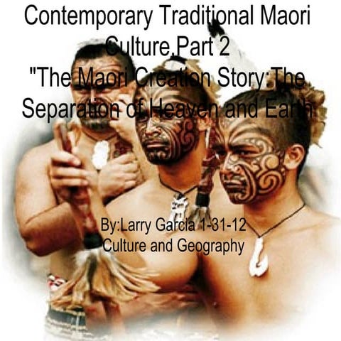 The maori creation_story | PPT