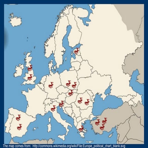 The map of european dragons | PPS