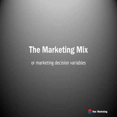 Marketing mix-PPPP | PPTX