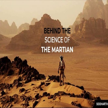 THE SCIENCE BEHIND THE MARTIAN.pptx