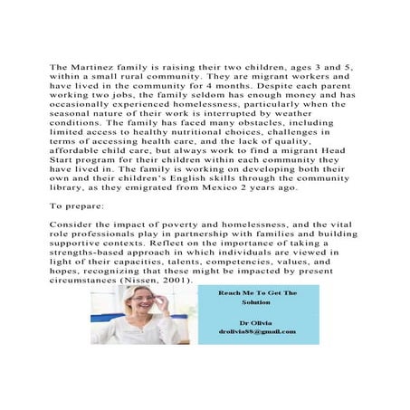 The Martinez family is raising their two children, ages 3 and 5,.docx