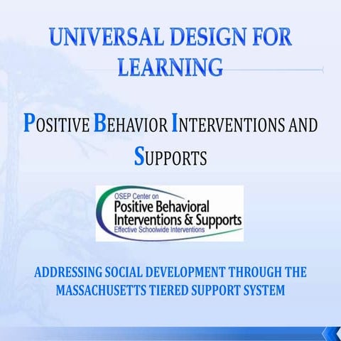 Positive Behavioral Interventions and Supports (PBIS), Cases from the ...