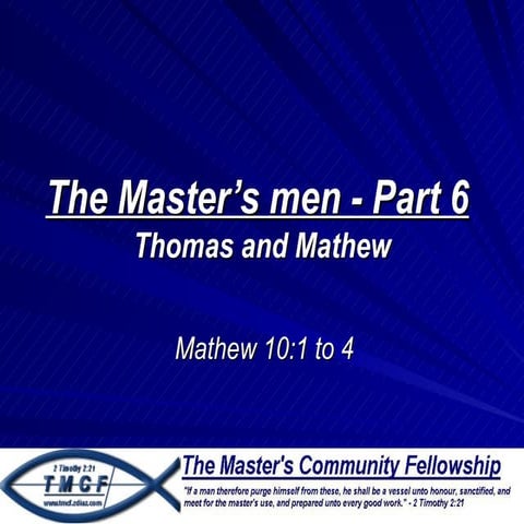 The 12 Apostles of Jesus Christ | PPTX