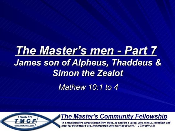 The 12 Apostles of Jesus Christ | PPTX | Christianity | Religion ...