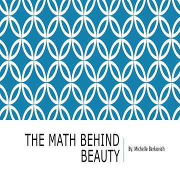 The math behind beauty | PPTX