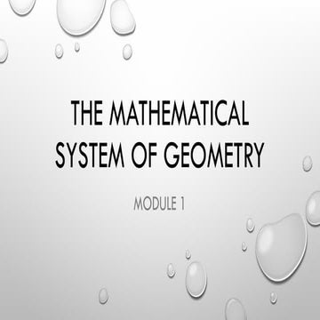 The Mathematical System of Geometry.pptx