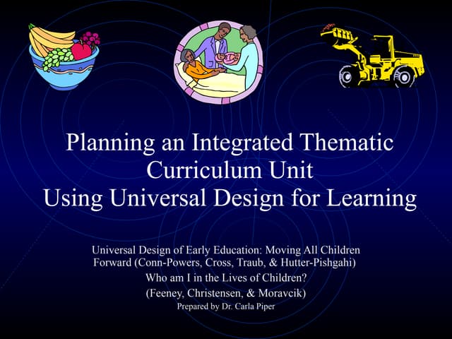 Lesson 8: Thematic Approach to Instructional Planning | PPTX