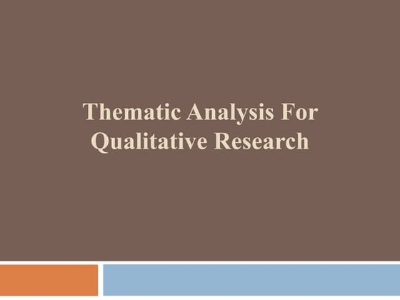 THEMATIC ANALYSIS.pptx | Technology & Computing