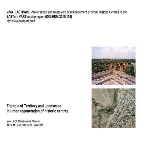 Territory - Landscape - Urban Regeneration | PPT