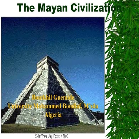 The Mayan Civilization | PPT