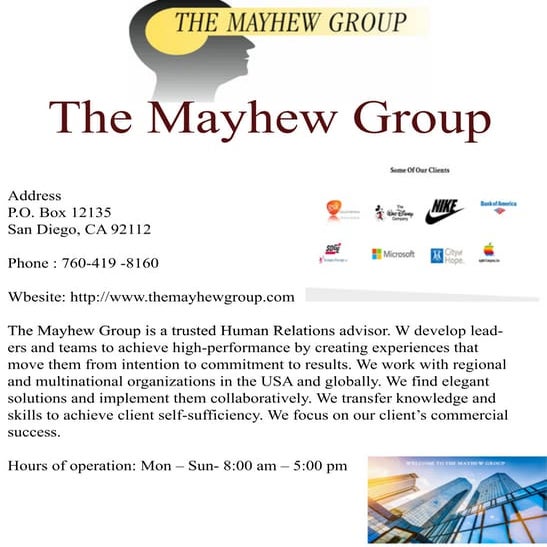 The mayhew group | PDF