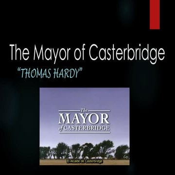 The Mayor of Casterbridge chapter "1" | PPTX